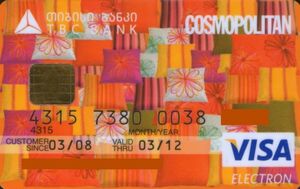 Bank Card: Cosmopolitan (TBC Bank, GeorgiaCol:GE-VE-0021