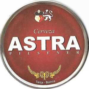 Beer Coaster: Astra Pilsener (Cervecería Boliviana Nacional de La Paz ...