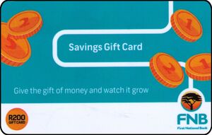 Gift Card: Money (First National Bank, South Africa(Fnb) Col:ZA-FNB-001-200