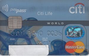 Bank Card: citi - World (Citibank, Czech Republic) Col:CZ-MC-0238.02