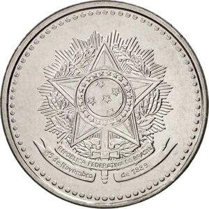 Coin: 1 Cruzado (Brazil(1986~1989 - Cruzado) Col:BR-000217,WCC:km605 🪙