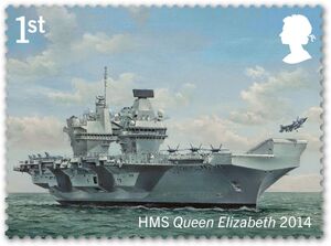 Stamp: HMS Queen Elizabeth 2014 (United Kingdom of Great Britain ...