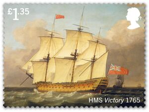 Stamp: HMS Victory 1765 (United Kingdom of Great Britain & Northern ...