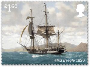 Stamp: HMS Beagle 1820 (United Kingdom of Great Britain & Northern ...