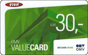 Geschenkkarte: Valuecard 30,-- (OMV, Österreich) (Valuecard) Col:AT-OMV ...