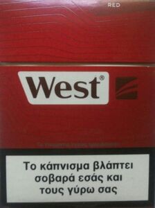 Cigarette Pack: West Red (GreeceCol:GR-CT-4571