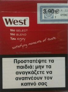 Cigarette Pack: West Red (GreeceCol:GR-CT-4580