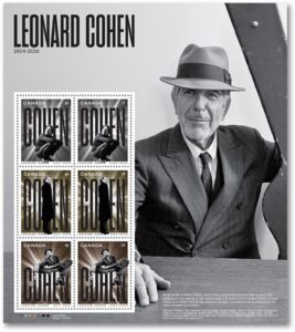 Stamp: Leonard Cohen, Singer (Canada(Leonard Cohen, Singer (2019)) Mi ...