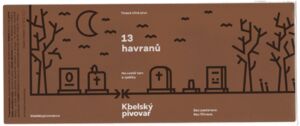 Drink Label: 13 Havranů Tmavé Pivo (Kbelský pivovar, Czech RepublicCol ...