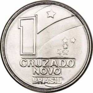 Coin: 1 Cruzado Novo (Cruz de Cristo) (Brazil(1989~1990 - Cruzado Novo ...