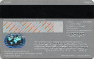 Bank Card: Ulster Bank - Master Card (Ulster Bank, IrelandCol:IE-MC-0013