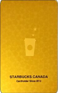 Tarjeta Regalo: Gold Card (Starbucks, Canadá(Loyalty Gold Cards) Col:CA ...