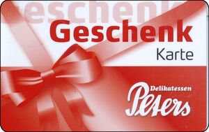 Gift Card: Geschenkkarte (Peters, Germany, Federal Republic(Peters) Col ...