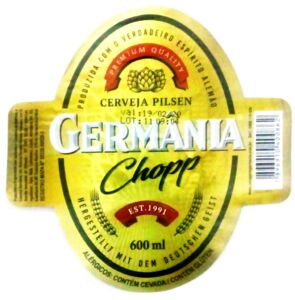 Drink Label: Germânia Chopp (Ind. e Com. de Bebidas e Conexos Germânia ...