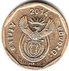 Coin: 20 Cents (Afrika-Dzonga - Tswana legend) (South Africa) (1994 ...