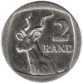 Coin: 2 Rand (South Africa - Afrika Dzonga - English & Tsonga) (South ...