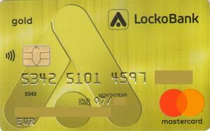 Bank Card: Logo Gold (LOCKO-Bank, RussiaCol:RU-MC-1734.06