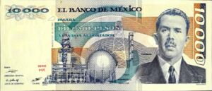 Banknote: 10,000 Pesos (Mexico) (1983-1984 Issue) Wor:P-84d.2