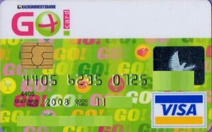 Tarjeta de Banco: Go Card (Kazkommertsbank, KazajstánCol:KZ-VI-0032