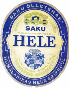 Drink Label: Saku Hele (Saku Õlletehas AS, EstoniaCol:EE-BEER-000551