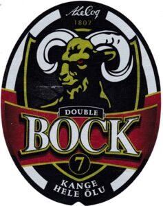Drink Label: Double Bock 7 (A.Le Coq AS, EstoniaCol:EE-BEER-000574