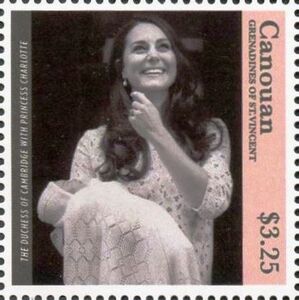 Stamp: Princess Charlotte of Cambridge (Grenadines of St. Vincent ...