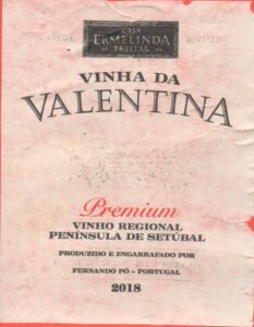 Drink Label: Vinha da Valentina (Casa Ermelinda Freitas, PortugalCol:PT ...