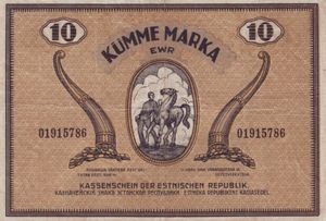 Banknote: 10 Marka (Estonia(1919-1920 Issue) Wor:P-46a