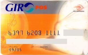 Bank Card: Giro Pos (Bank POS, IndonesiaCol:ID-GM-0097