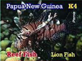 Stamp: Lion Fish (Papua New Guinea(Reef Fish Of Papua New Guinea (2019 ...