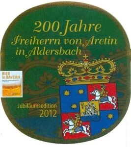 Drink Label: Aldersbacher 200 Jahre (Aldersbach Frhr. von Aretin ...