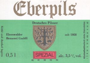 Drink Label: Eberpils (VEB Eberswalder Brauerei, Germany, Democratic ...
