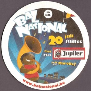 Beer Coaster: Bal National (Bal National ASBL, Belgium) Col:BE-011481