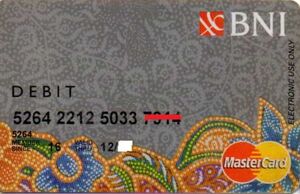 Bank Card: BNI - Grey Batik 1 (Bank BNI, IndonesiaCol:ID-MC-0071.04
