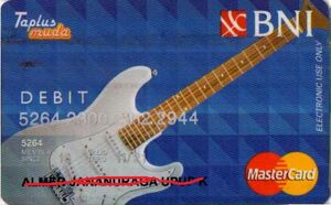Bank Card: Taplus Muda Blue (Bank BNI, Indonesia) Col:ID-MC-0074.01