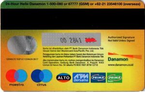 Bank Card: Danamon ( Light House) (Bank Danamon, IndonesiaCol:ID-MC-0070.01