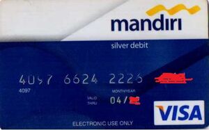Bank Card: Silver Debit - Blue (Bank Mandiri, IndonesiaCol:ID-VI-0073.04