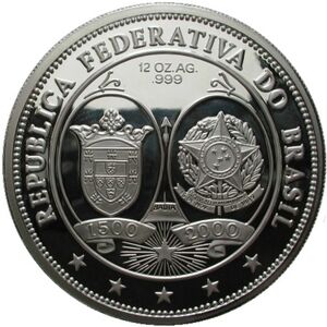 Coin: 12 Ounce (500th Anniversary Discovery of Brazil) (Brazil(2000 ...