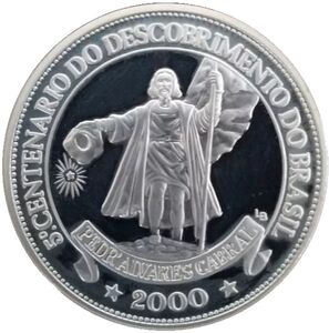 Coin: 1 Ounce (500th Anniversary Discovery of Brazil) (Brazil(2000 ...