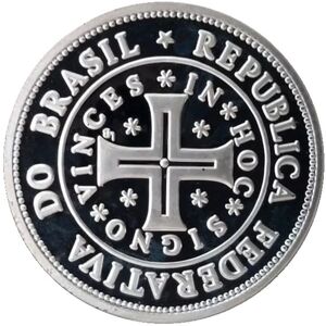 Coin: 1 Ounce (500th Anniversary Discovery of Brazil) (Brazil) (Bullion ...