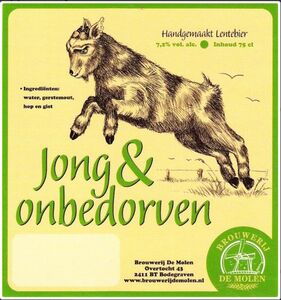Drink Label: Jong & onbedorven (Brouwerij de Molen, NetherlandsCol:NL ...