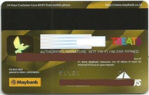 Bank Card: Maybank (Maybank, IndonesiaCol:ID-VI-0054