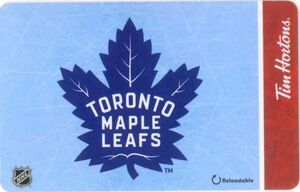Gift Card: Toronto Maple Leafs (Tim Hortons-Coldstone Creamery, Canada ...