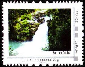 Stamp: Saut de Doubs (France: Personalized stamps(Collector: The France ...