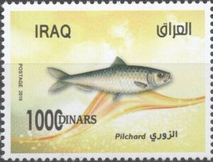 แสตมป์: European Pilchard (Sardina pilchardus) (อิรัก(Fish of Iraq ...