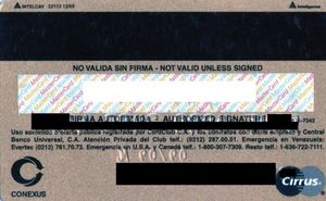 Bank Card: Central Banco Universal - Card Club Financiero (Central ...