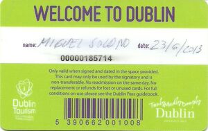 Functional Card: Dublin Pass (Tourism, Ireland(Dublin Pass) Col:IR-DUB-002