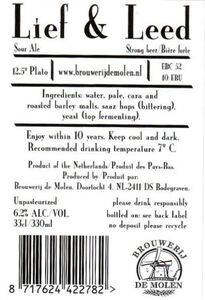 Drink Label: Lief & Leed (Brouwerij de Molen, NetherlandsCol:NL-BEER-011816