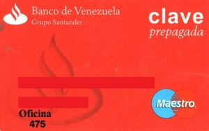 Bank Card: Banco de Venezuela - Grupo Santander - Clave prepagada ...