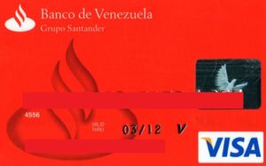 Bank Card: Banco de Venezuela - Grupo Santander (Banco De Venezuela ...